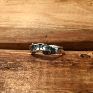 Retro 925 Sterling Silver Ring CK Ring Man Ring Boy Ring Minimalist ...