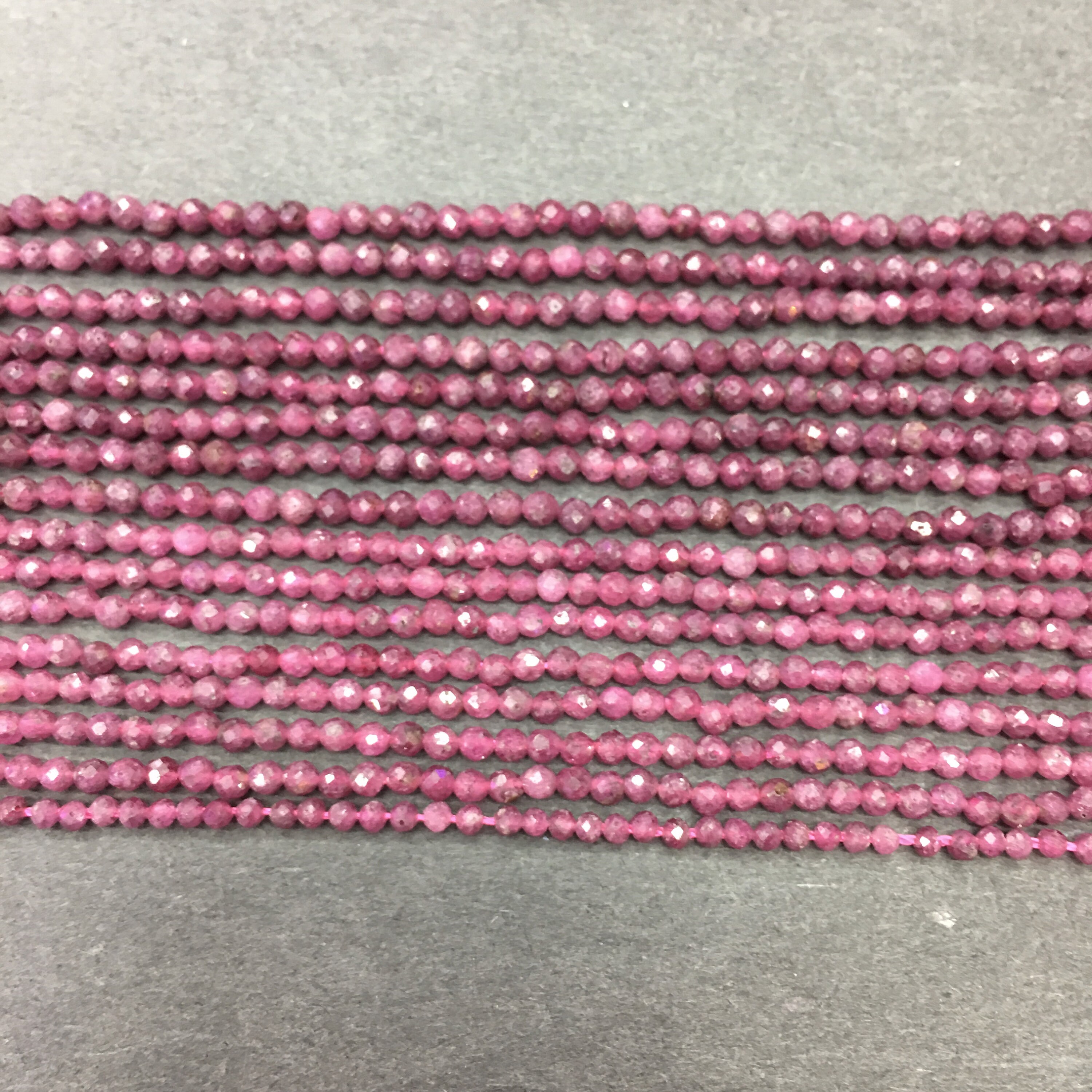 Natural Small Size Red Ruby Faceted Round Bead Healing Energy - Etsy