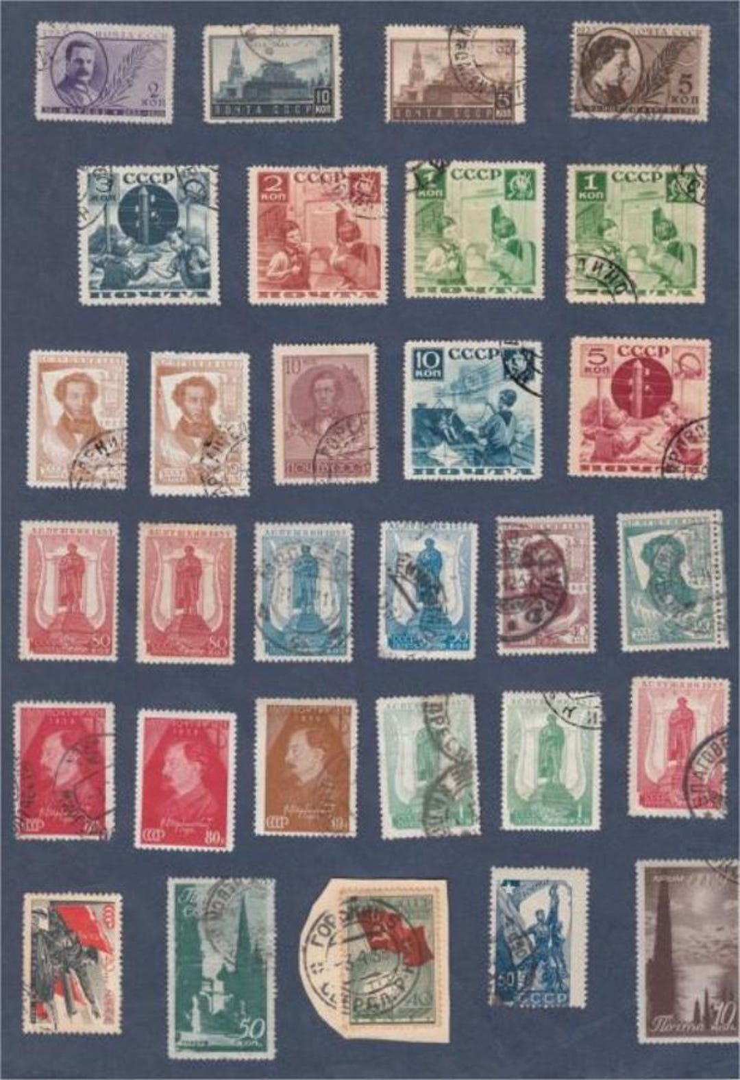 Soviet Union USSR Vintage Postage Stamp Collection Different Themes and ...