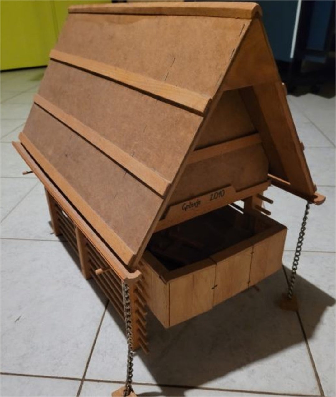 Detailed Wooden Hay Barn Hay Shed Hayloft Corn-rack Drying Frame ...