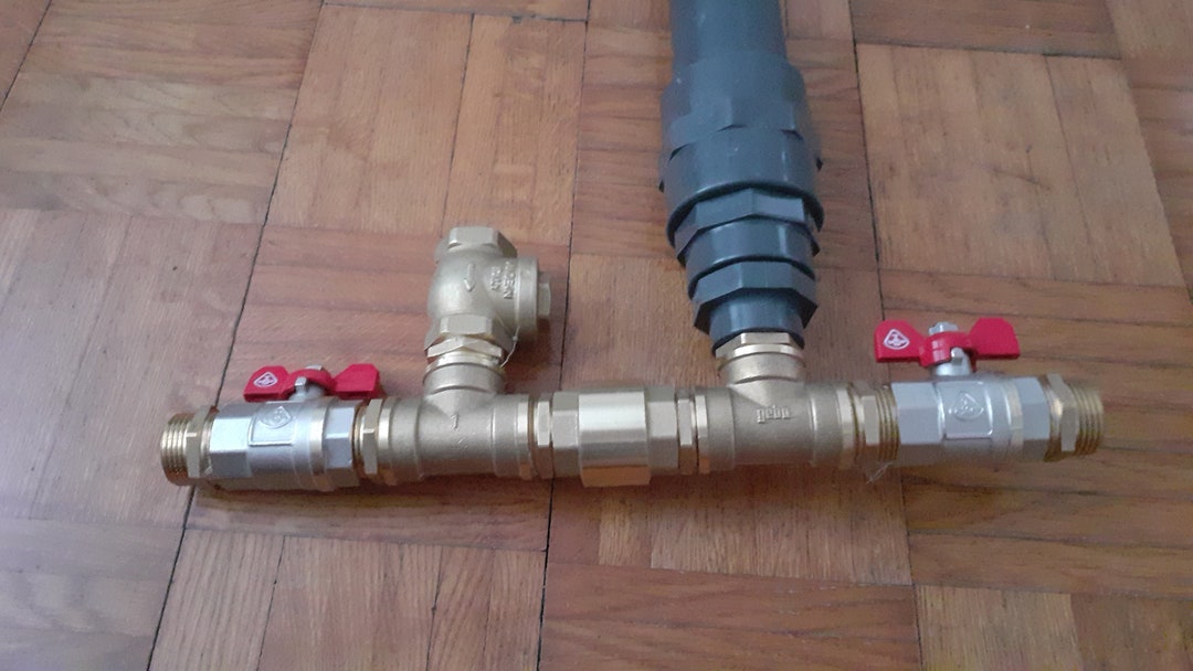 1'' DN25 Hydraulic Ram Water Pump Full Assembly or Kit Steel and Brass ...