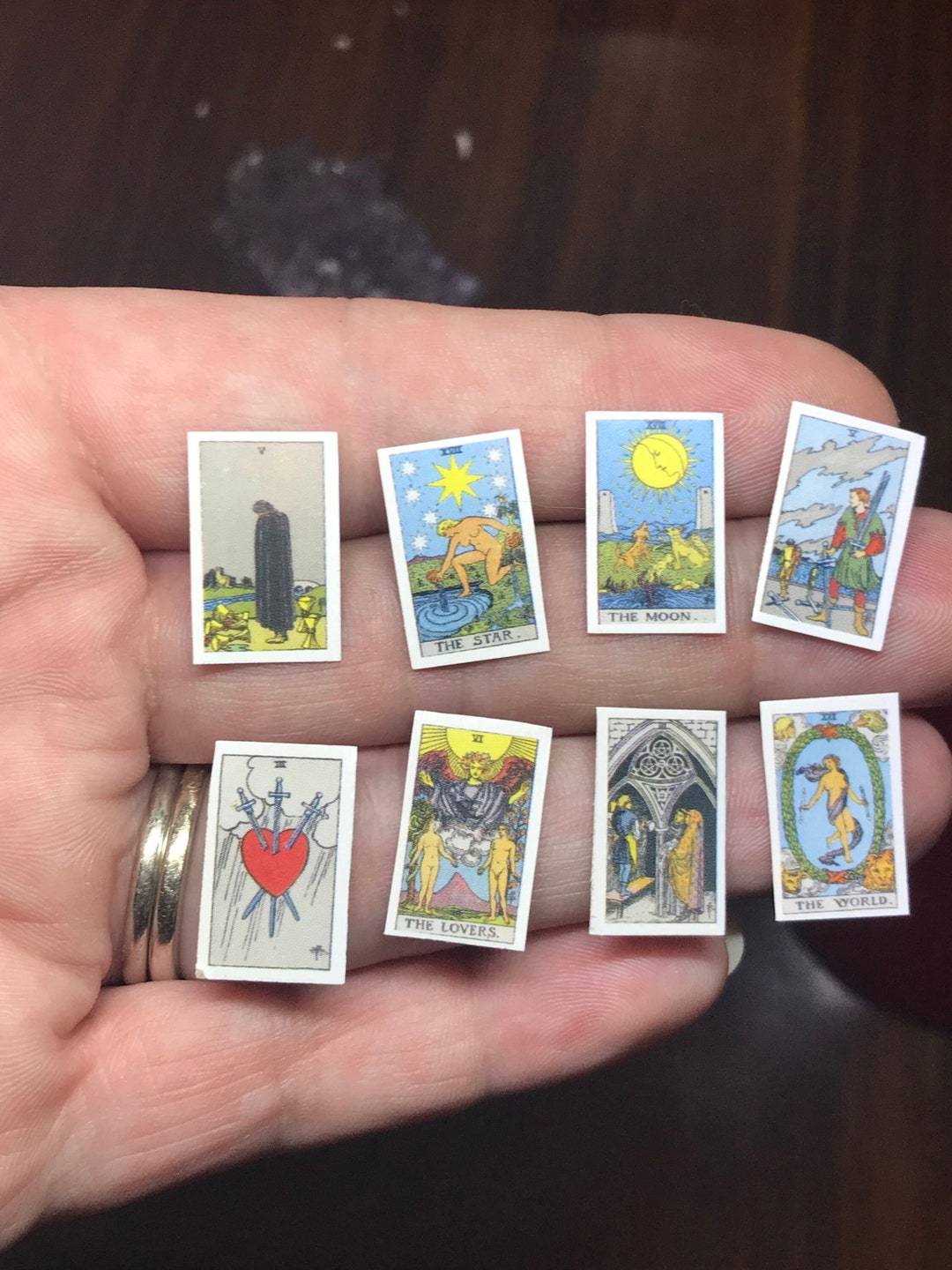 Mini Tarot Deck, Full Deck, Tarot Cards, 78 Tarot Card Deck, Tarot Deck ...