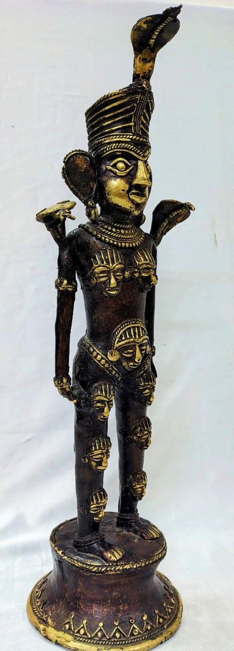 Dhokra Rudra Shiva Antique Bell Metal Statue for Table Decor - Etsy