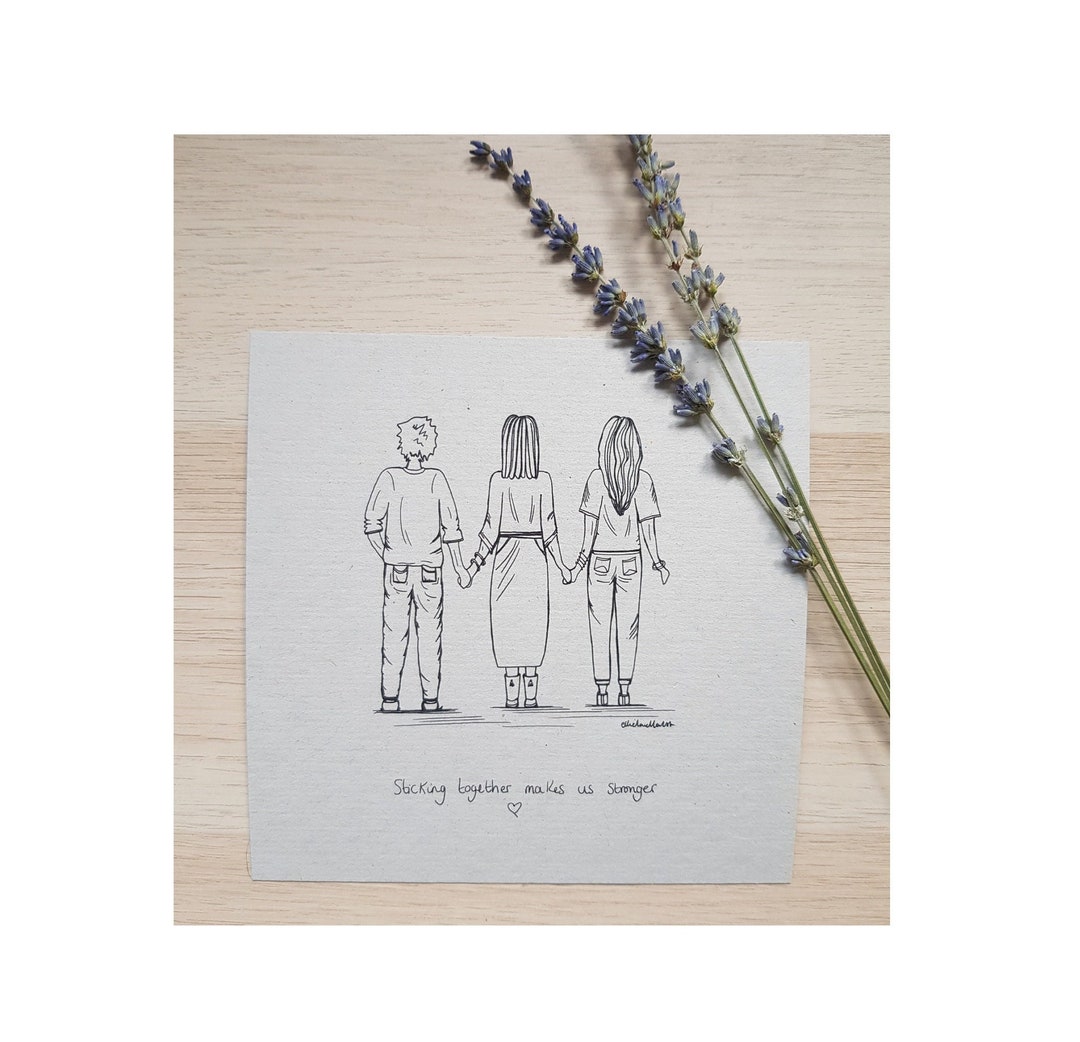 Figurative Prints I Sticking Together Makes Us Stronger I Art Print ...