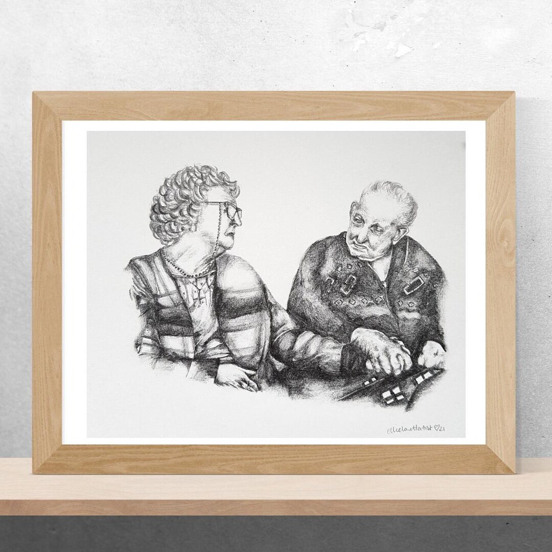 Family Portraits I Two Person Portrait I Pencil Drawing I Made to Order ...