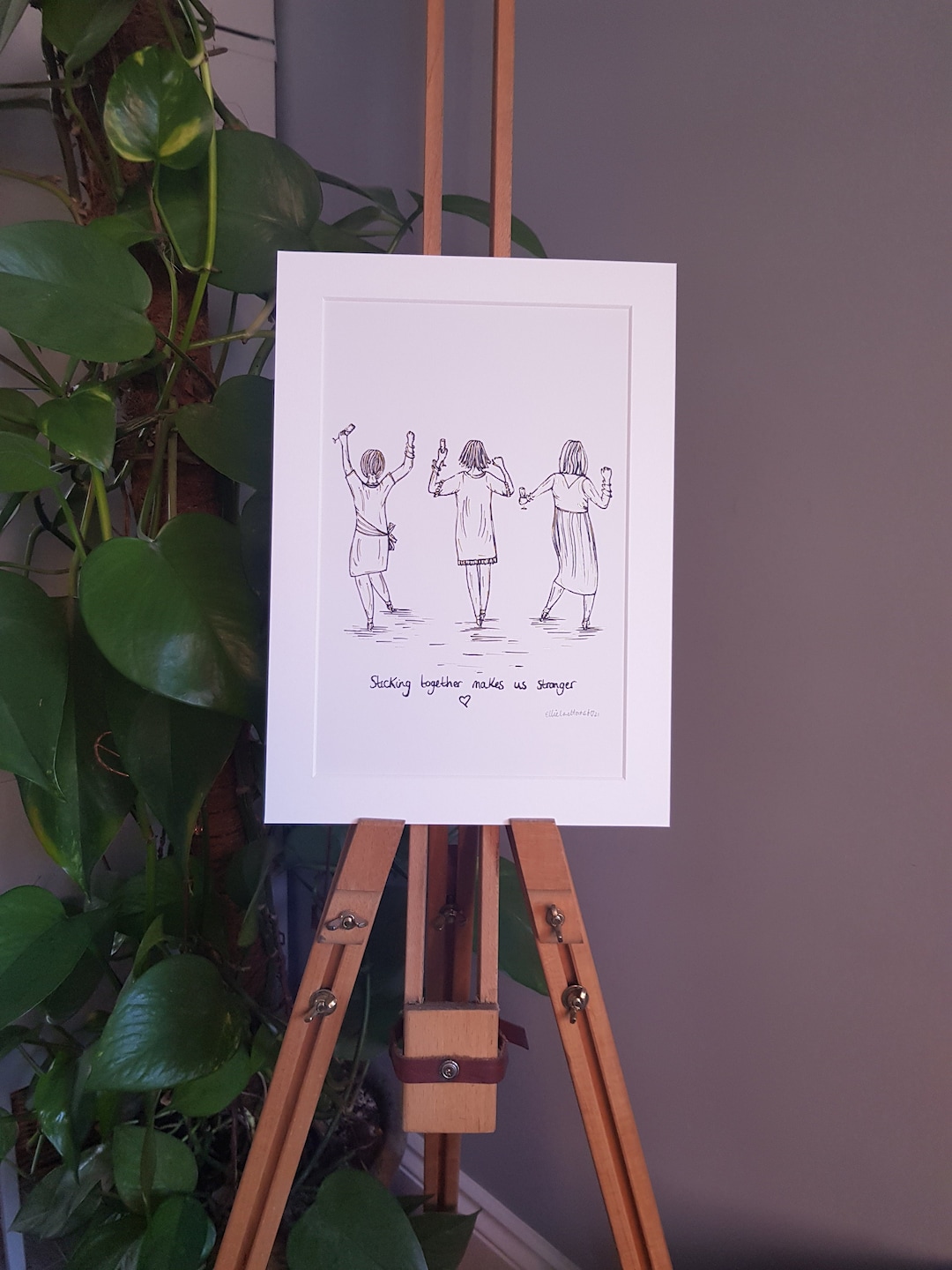 Personalised Family Drawings I Made to Order I [example Piece] - Etsy