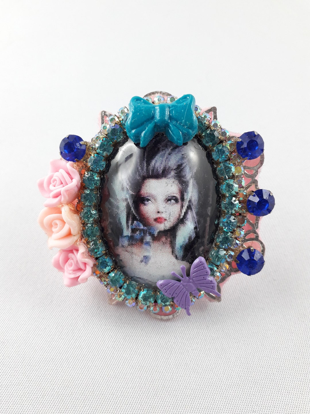 Gothic Ring for Women in Blue - Etsy