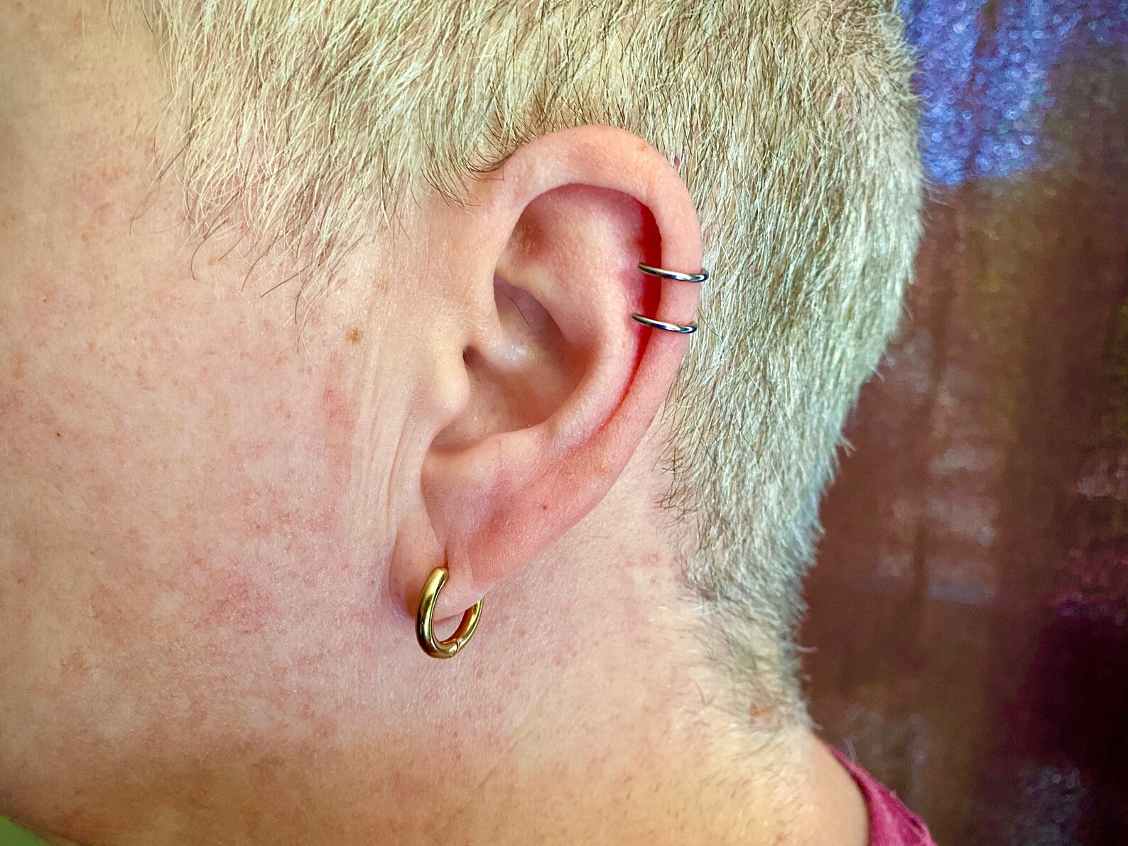 Double Cuff Ear Clips Stainless Steel Cuff Clips on Non | Etsy