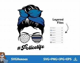 Police Svg - Etsy