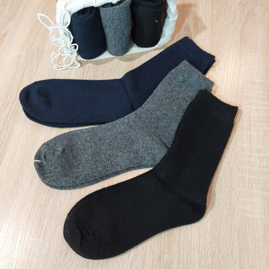 Set 3 Pairs Linen Socks. Soft,warm,cozy,organic Home Socks. Ankle Socks ...