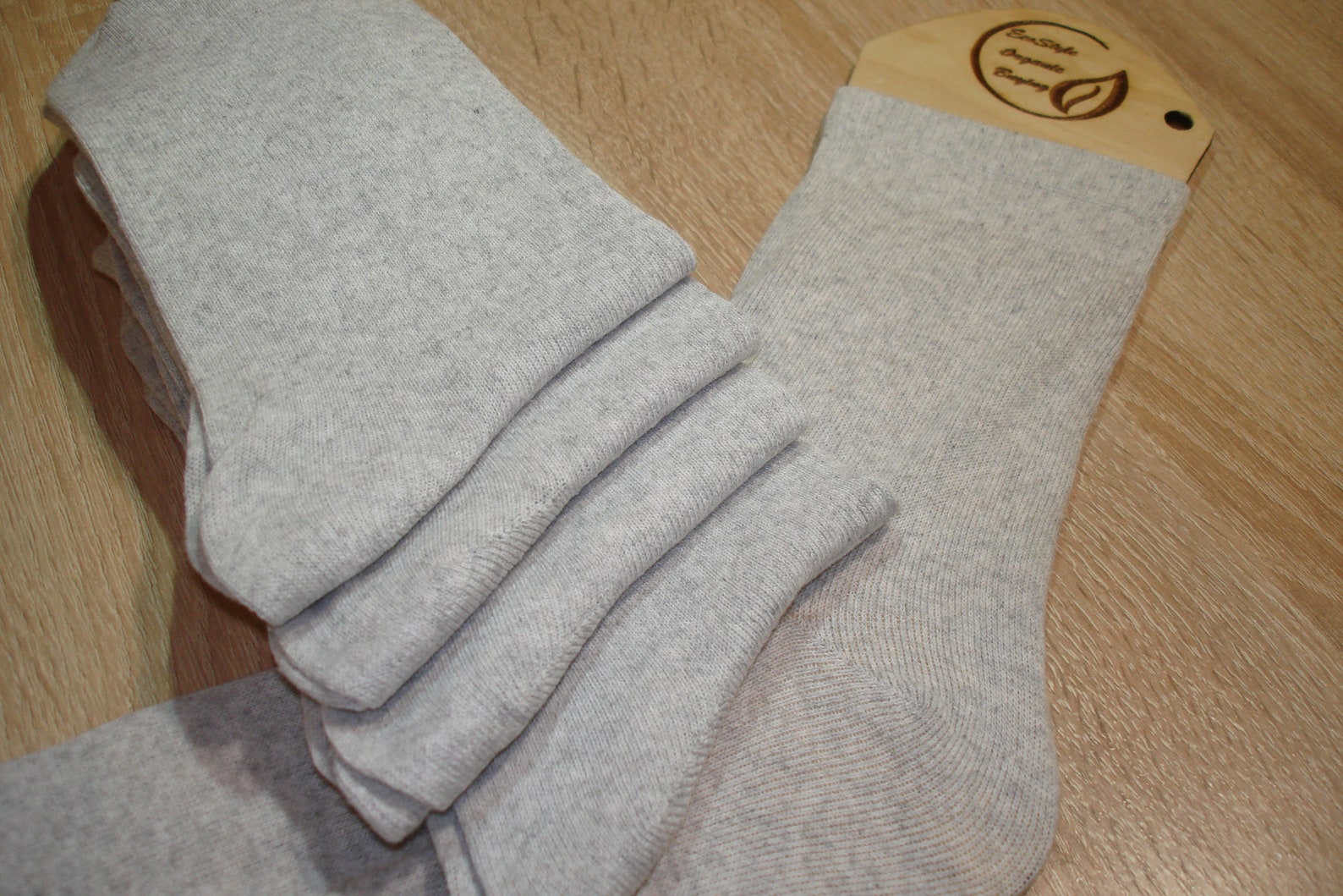 Set of 10 Pairs of Organic Linen Socks.high Calf Socks.natural Casual ...