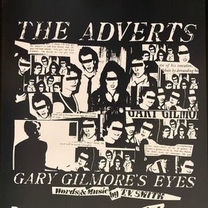 The Adverts Promotional Punk Poster - Gary Gilmores Eyes New Single ...