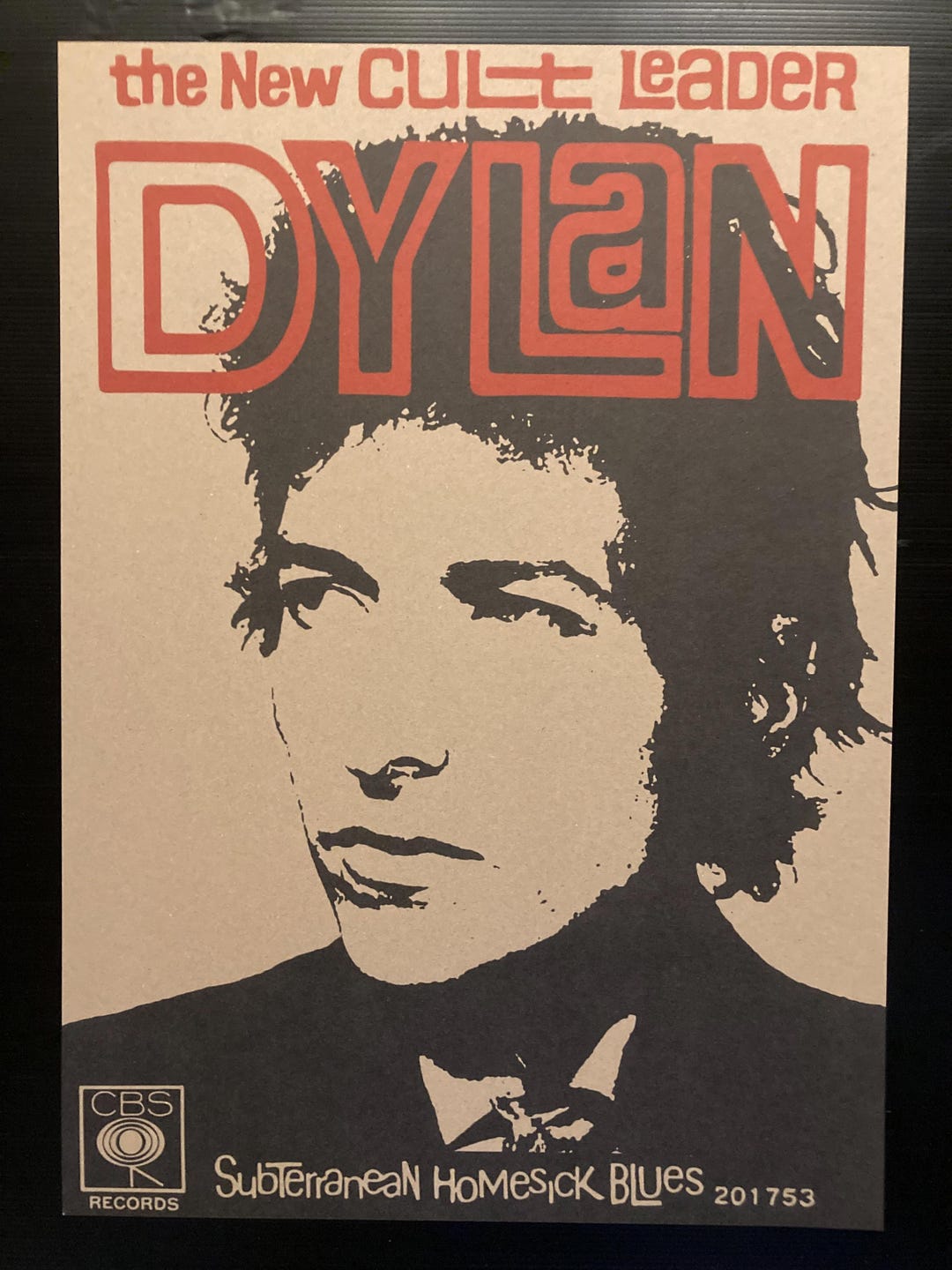 Bob Dylan 'subterranean Homesick Blues' Poster: Vintage Style A2 Print ...