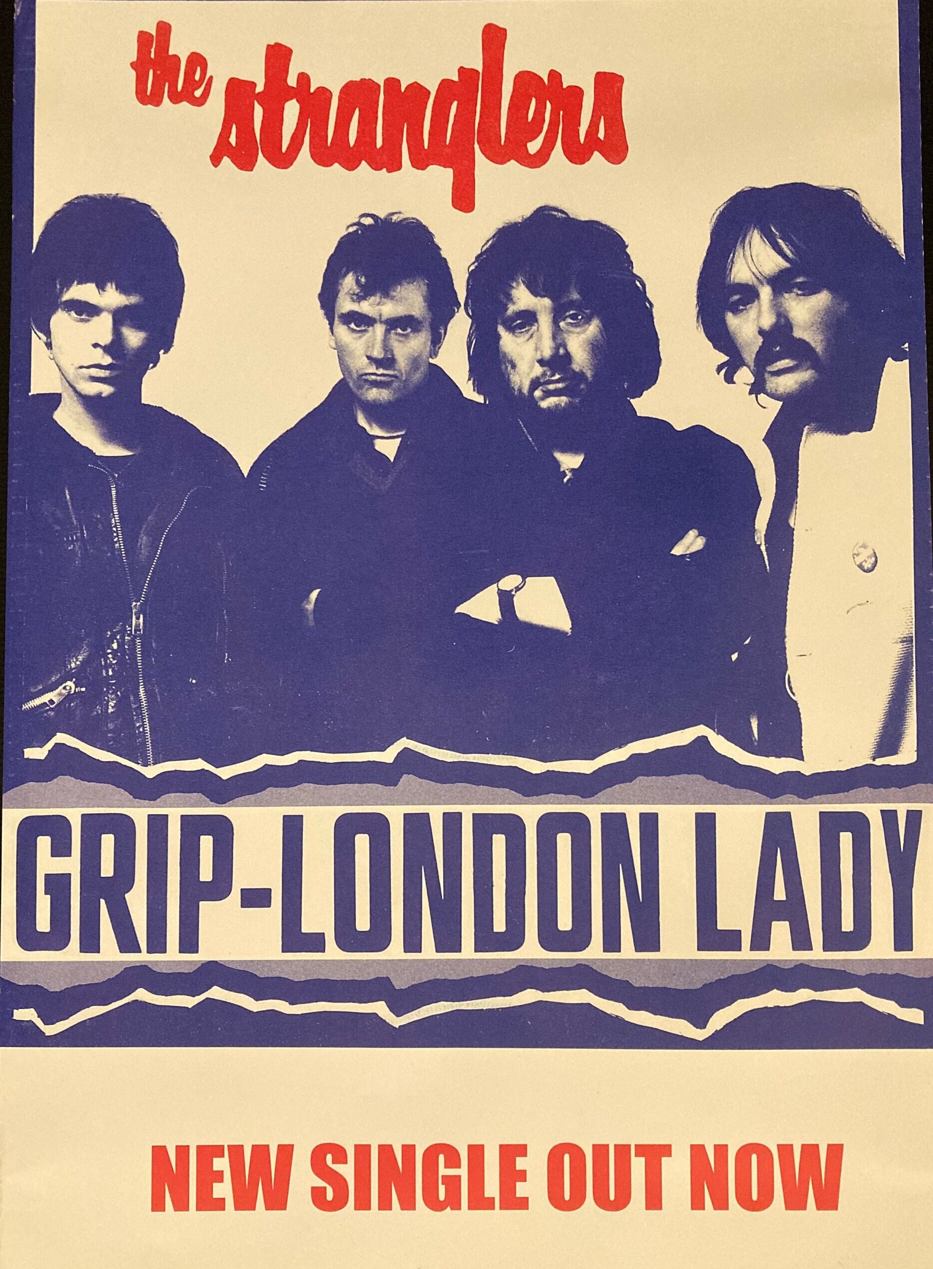The Stranglers Grip - London Lady Promotional Poster - New Single Out ...