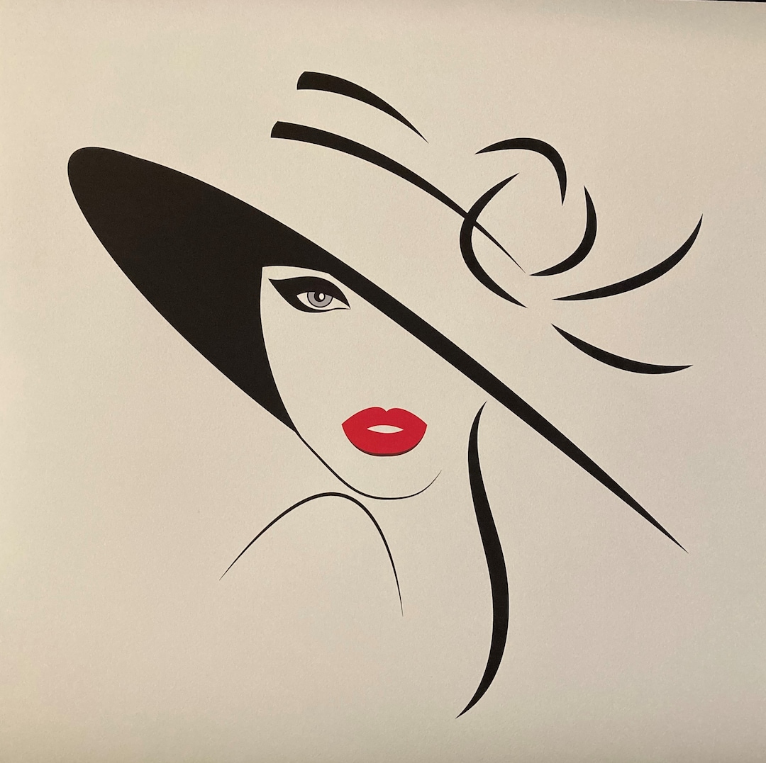 Art Deco Style Fashion Lady Original Design Advertising Poster - Fine ...