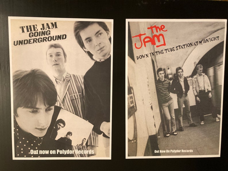 The Jam X 2 Promotional Posters. Special Offer Down in the Tube Station ...