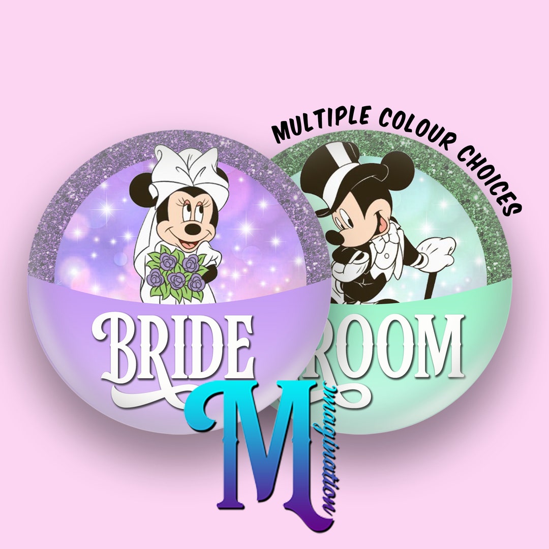 Mickey and Minnie - Bride and Groom - Custom/personalised Disney ...