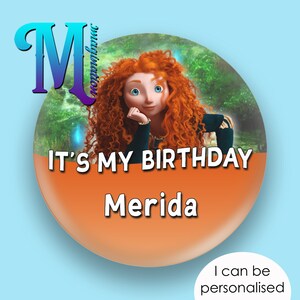 Merida Brave It's My Birthday Disney Inspired Personalised Custom ...