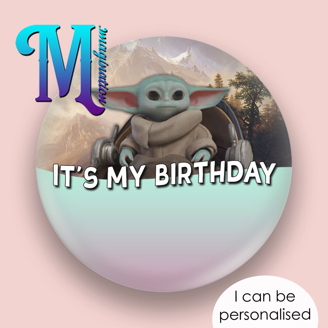 Grogu "baby Yoda" | the Mandalorian- It's My Birthday - Disney Inspired ...