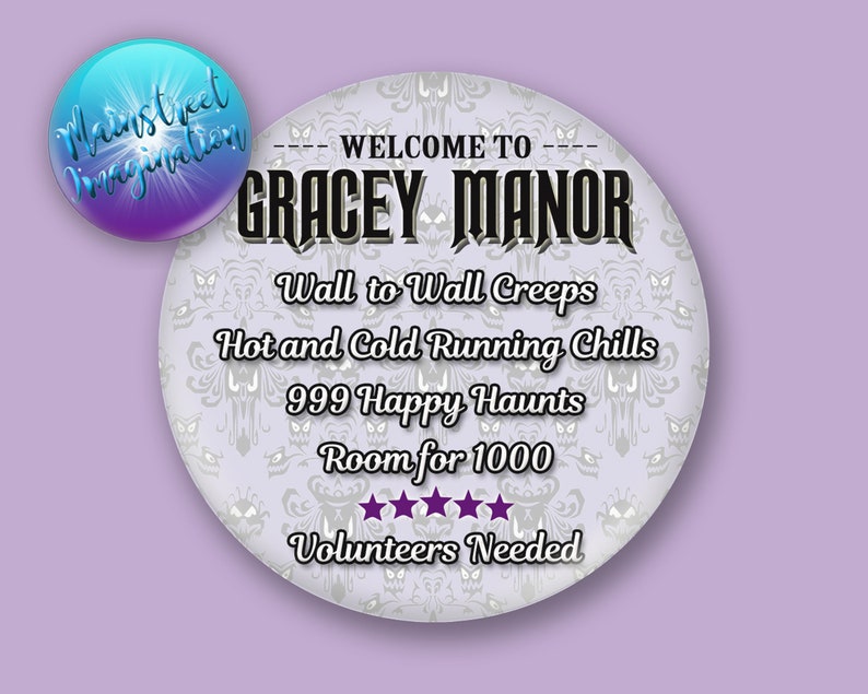 Gracey Manor Haunted Mansion Custom/personalised Disney - Etsy