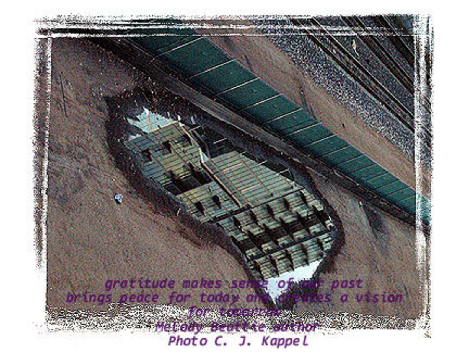 Original Stock Art Photo of a Puddle Amazing....w/wo Saying.. Gratitude ...