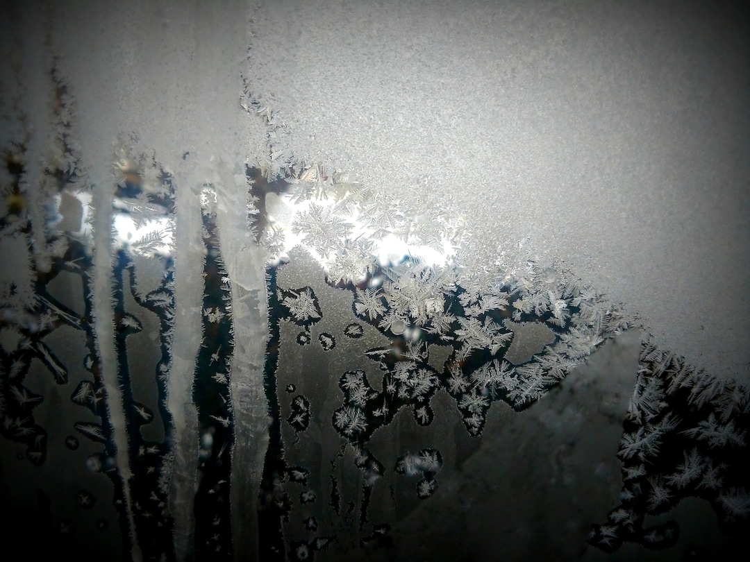 Original Art Photo of Window and Frozen Dripping Frost.."the One Thing ...