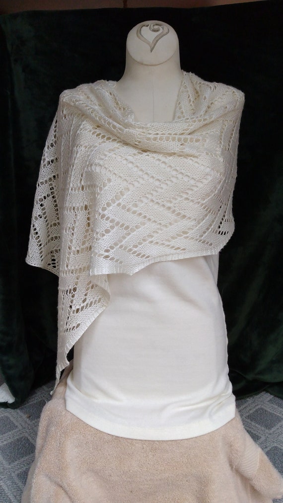 Ivory Lace Shawl/scarf Wrap Wedding Shawl Lace Bridal - Etsy