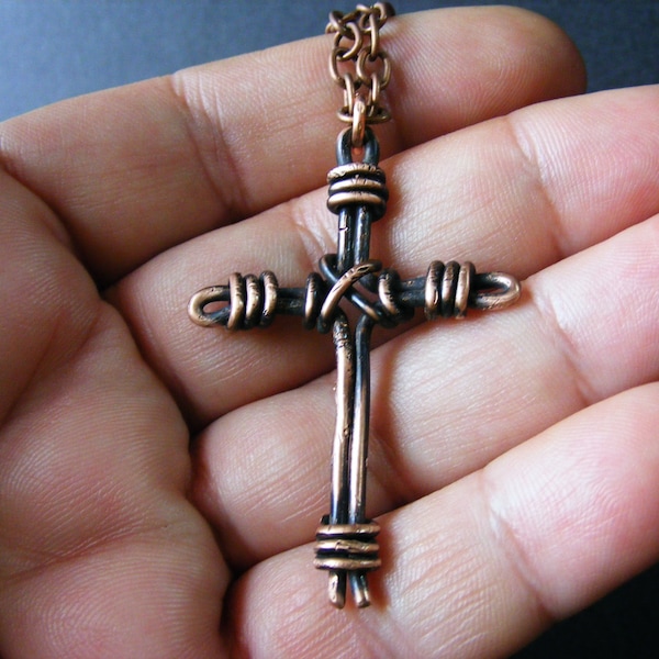 Copper Cross - Etsy