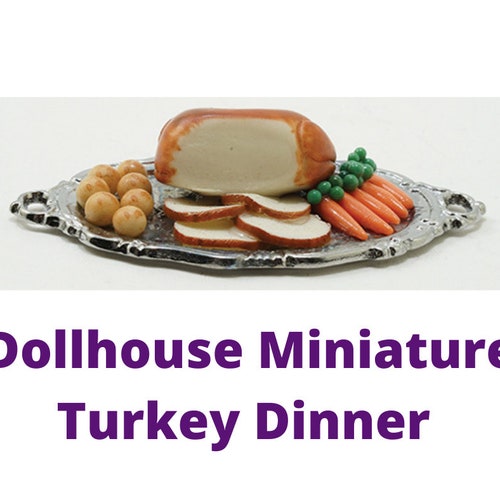1/12 Scale Miniature Frozen Turkey for Dollhouse - Etsy