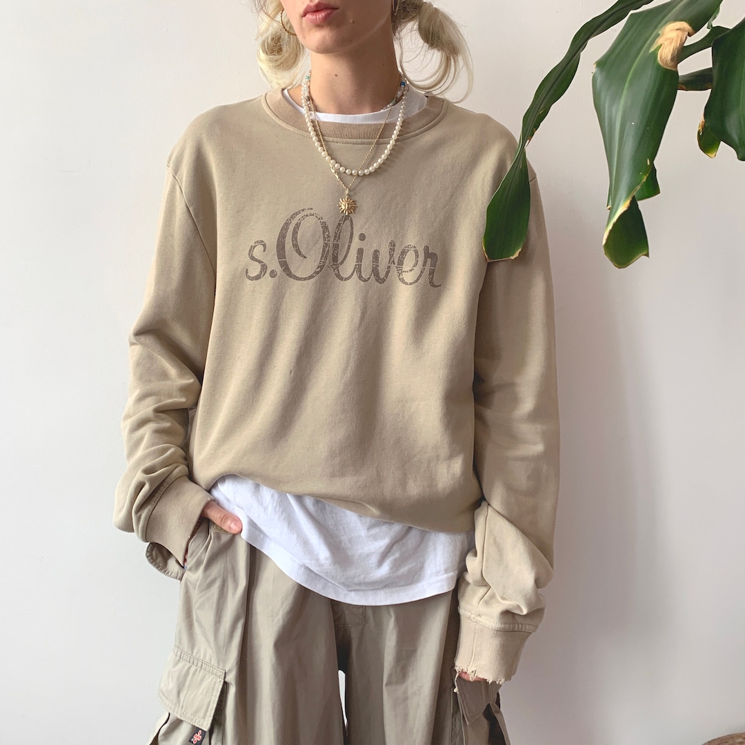 Vintage 00's Y2K Unisex Oversized Baggy Loose Chunky Beige Neutral ...