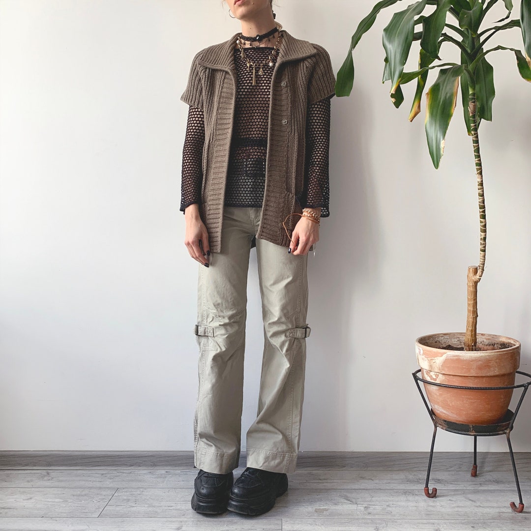 Vintage 00's Y2K 2000's Unisex Oversized Spring Summer Brow Goblincore ...