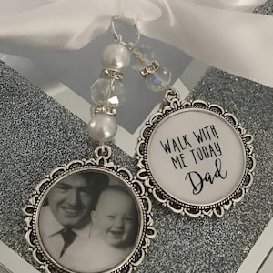 Memory Memorial Heaven Charm/bridal/bouquet/walk With Me Today/papa ...