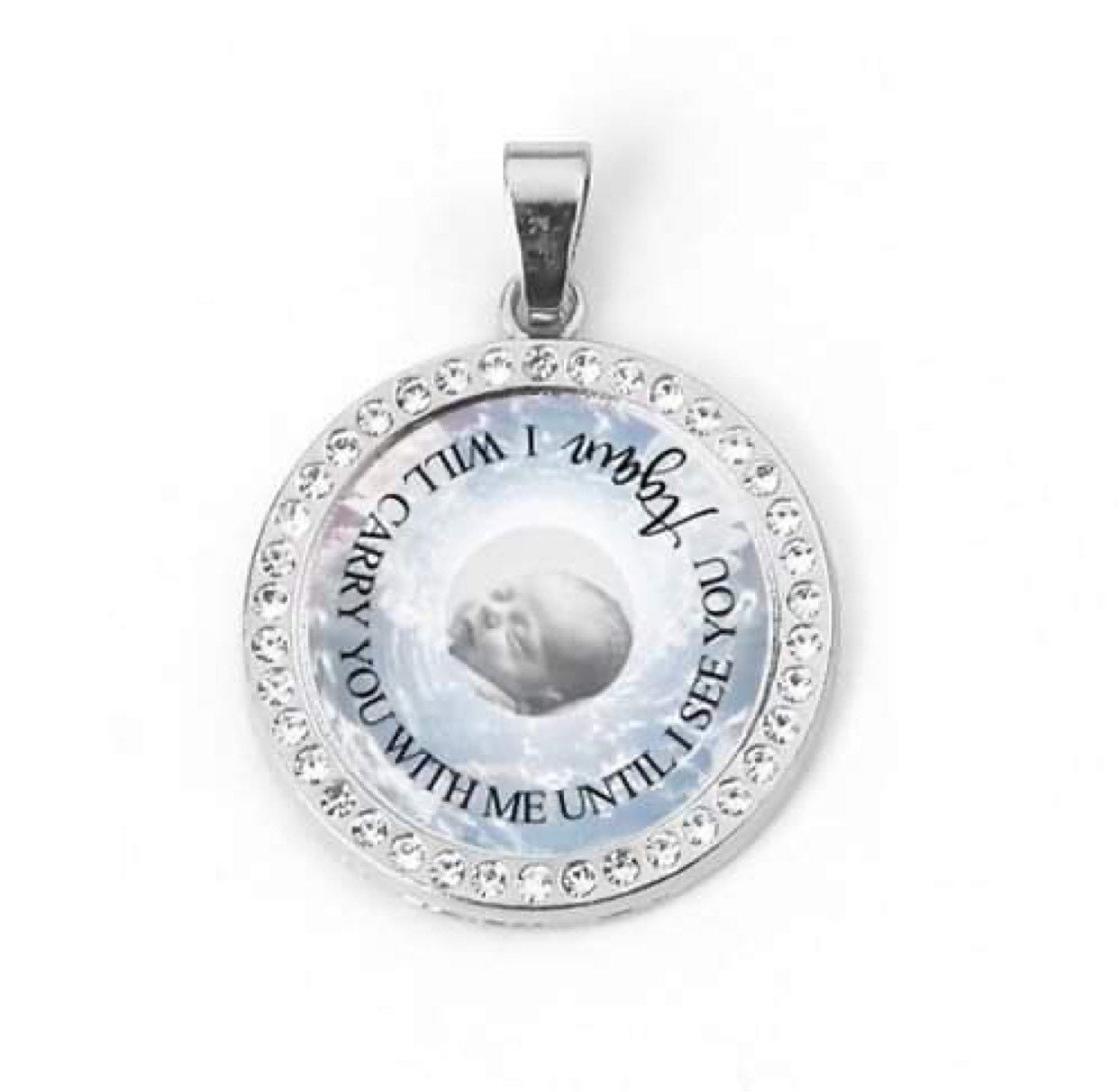 Personalised Memorial Photo Necklace/Memory/Remembrance/Loved | Etsy