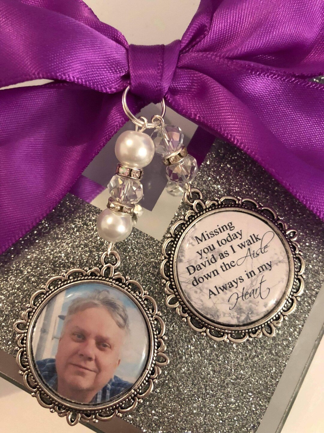 Missing You As I Walk Down The Aisle Memory Charm Locket Personalised missing-you-as-i-walk-down-the-aisle-memory-charm-locket-personalised