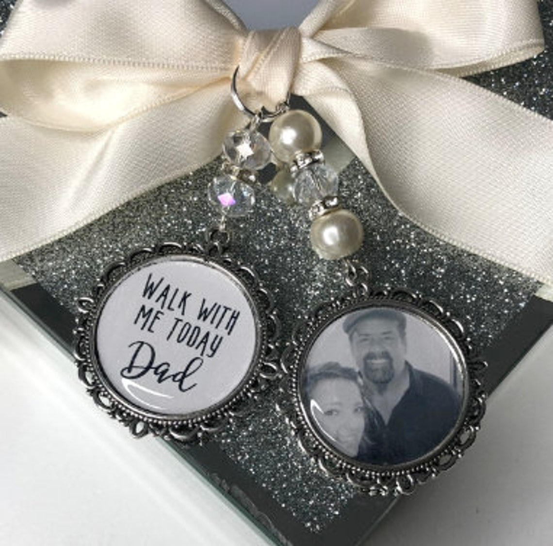 Walk With Me Today Dad Loving Memory Charm Locket - Etsy