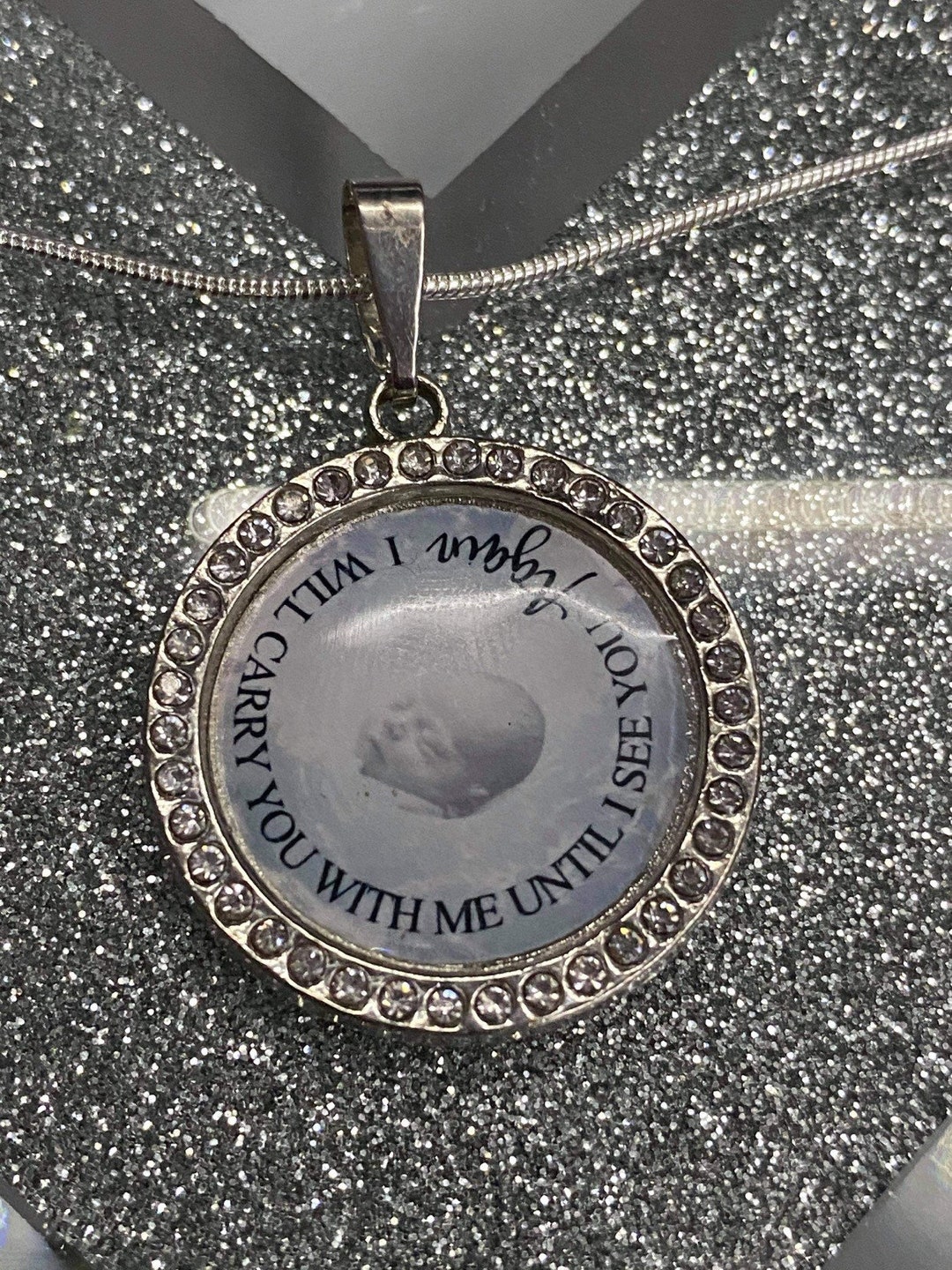 Personalised Memorial Photo Necklace/memory/remembrance/loved One ...