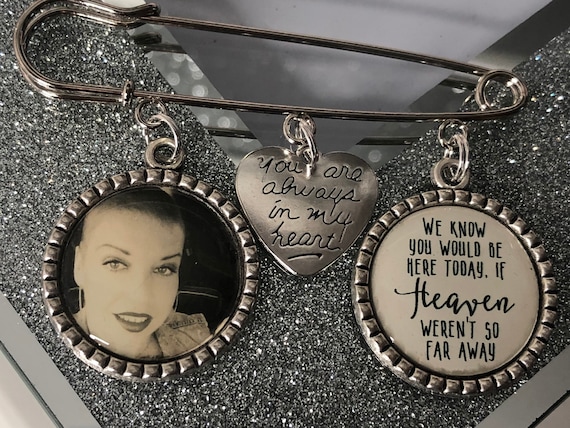 Memorial Memory Remembrance Wedding Photo Charm Kilt Pin - Etsy