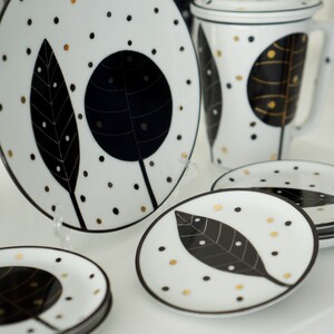 Hand Painted Porcelain Bread Plate. Cozy Personalized Dessert Plate ...