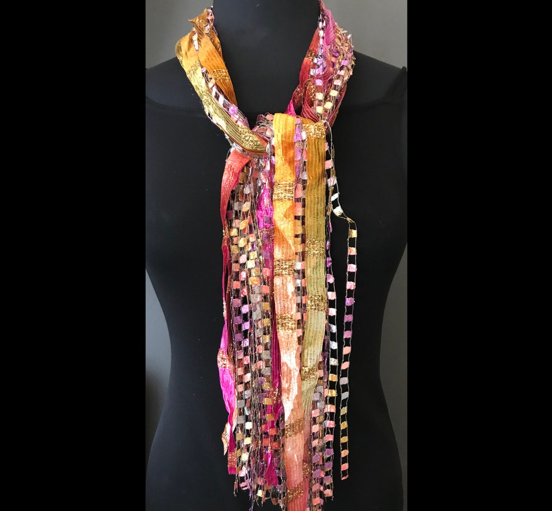 Lightweight Ribbon Scarf - Etsy