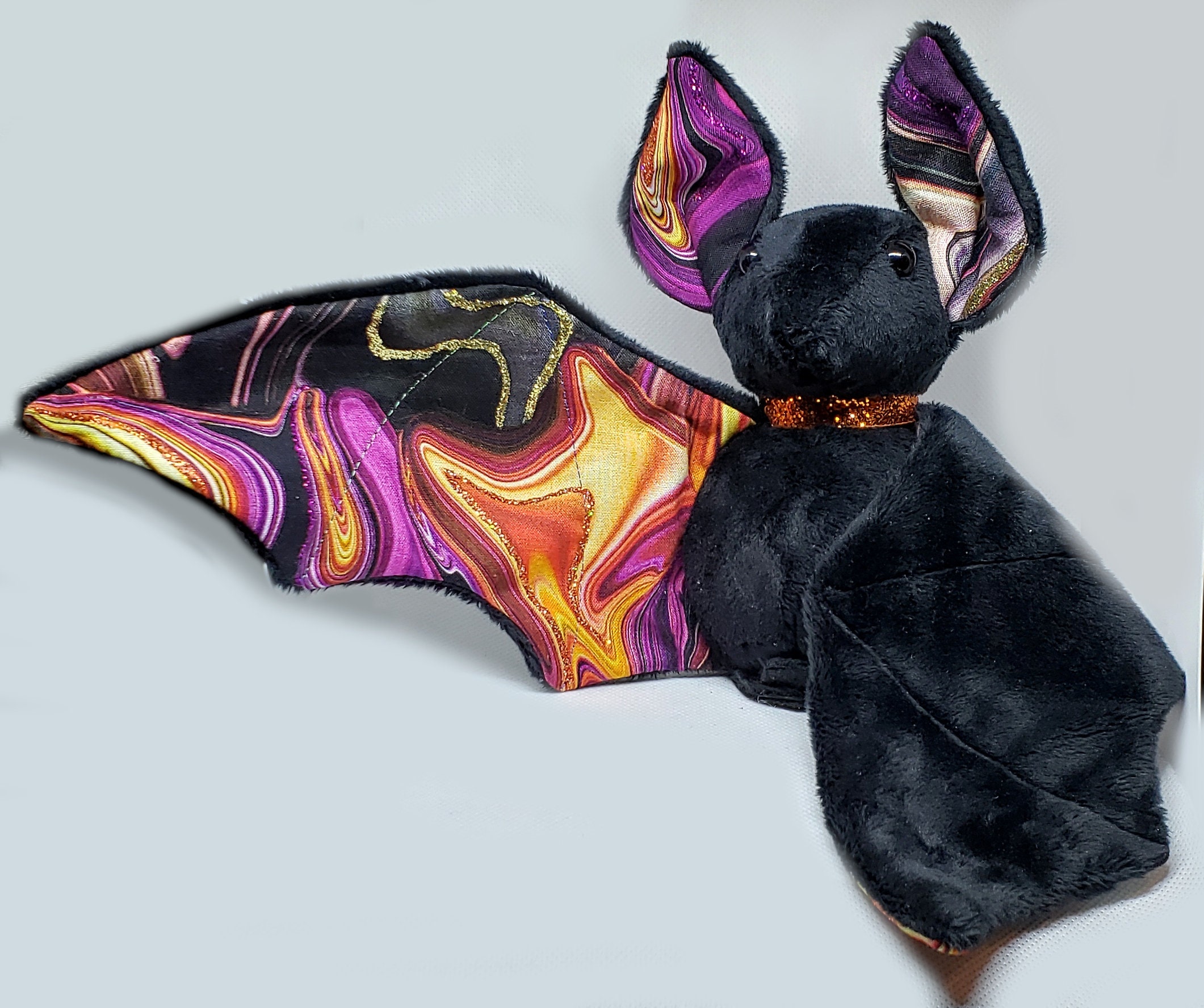 Large Bat Plush Stuffed Animal Beezeeart dark - Etsy
