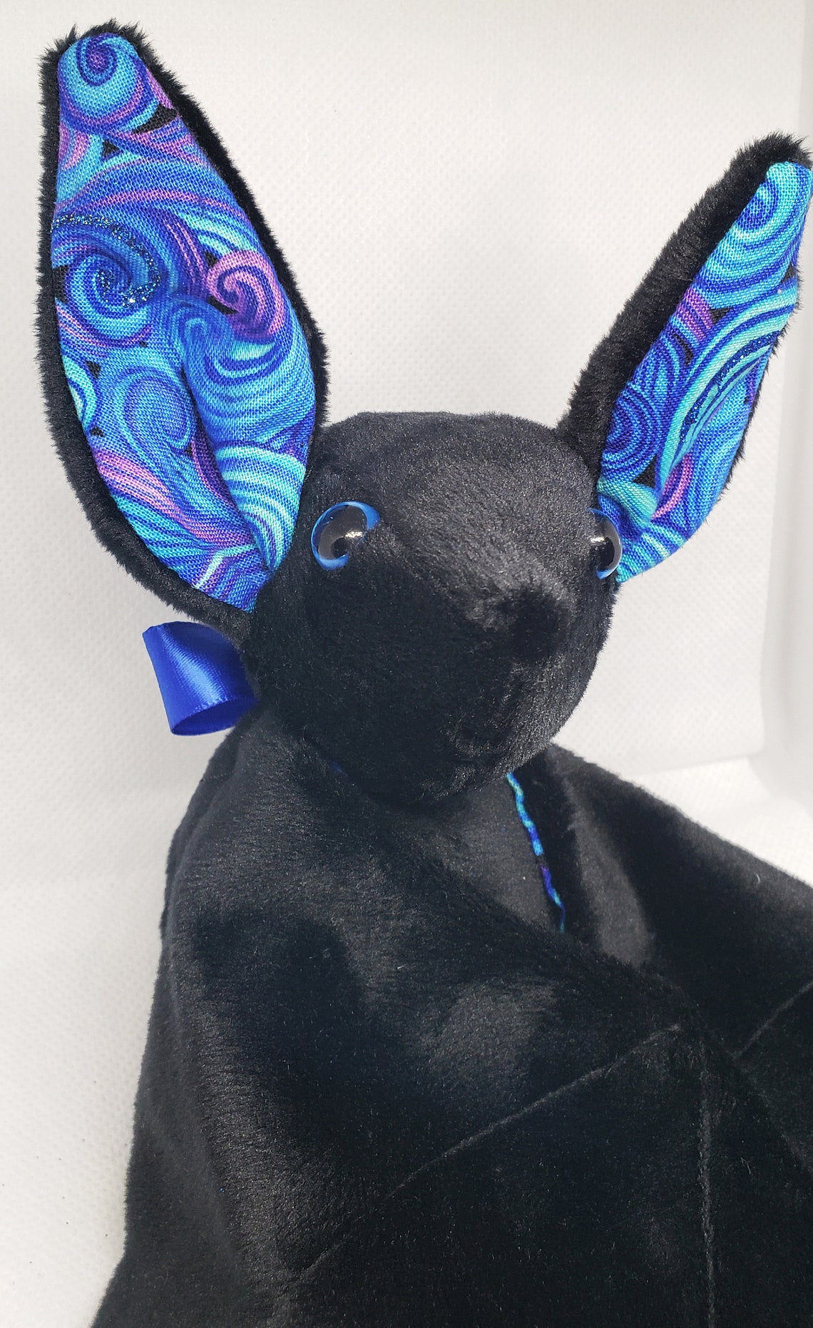Large Bat Plush Stuffed Animal Beezeeart 'bluey' 16in Wingspan - Etsy
