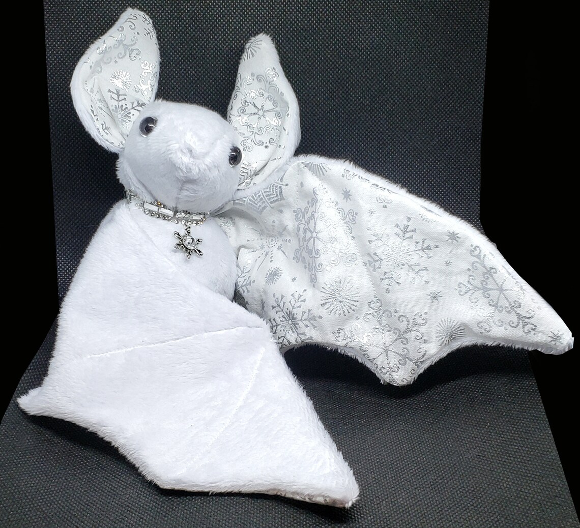 Large Bat Plush Stuffed Animal Beezeeart snowflake - Etsy