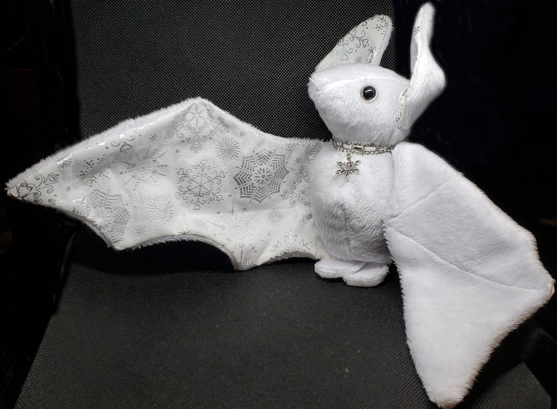 Large Bat Plush Stuffed Animal Beezeeart snowflake - Etsy