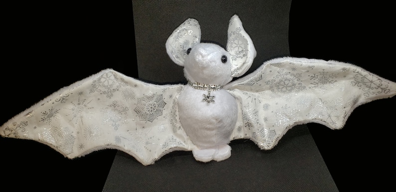 Large Bat Plush Stuffed Animal Beezeeart snowflake - Etsy