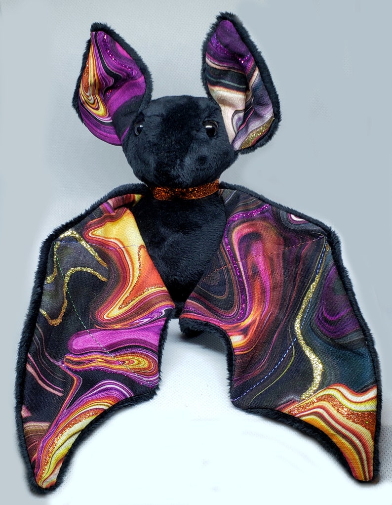 Large Bat Plush Stuffed Animal Beezeeart dark - Etsy