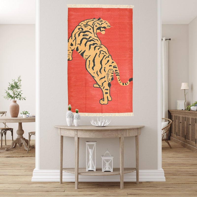Tiger Rug - Etsy