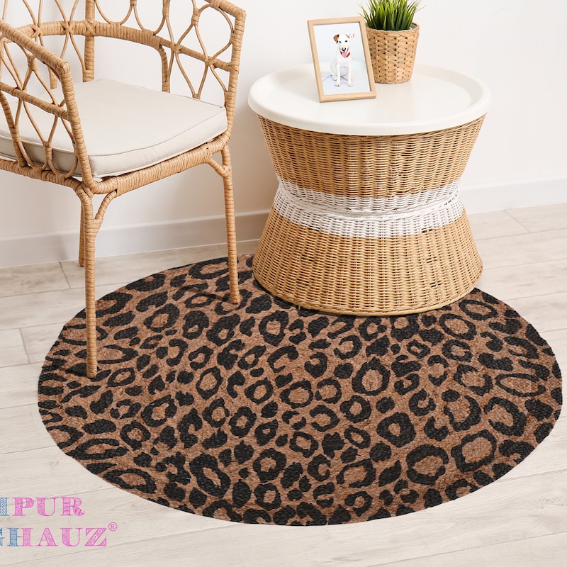 Jute Floral Rug - Etsy