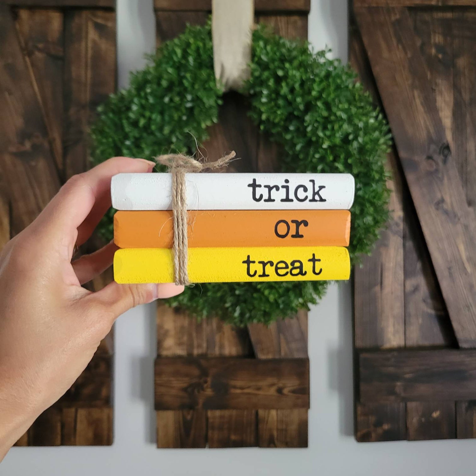 Halloween Book Stacks Faux Book Stack Halloween Decor - Etsy