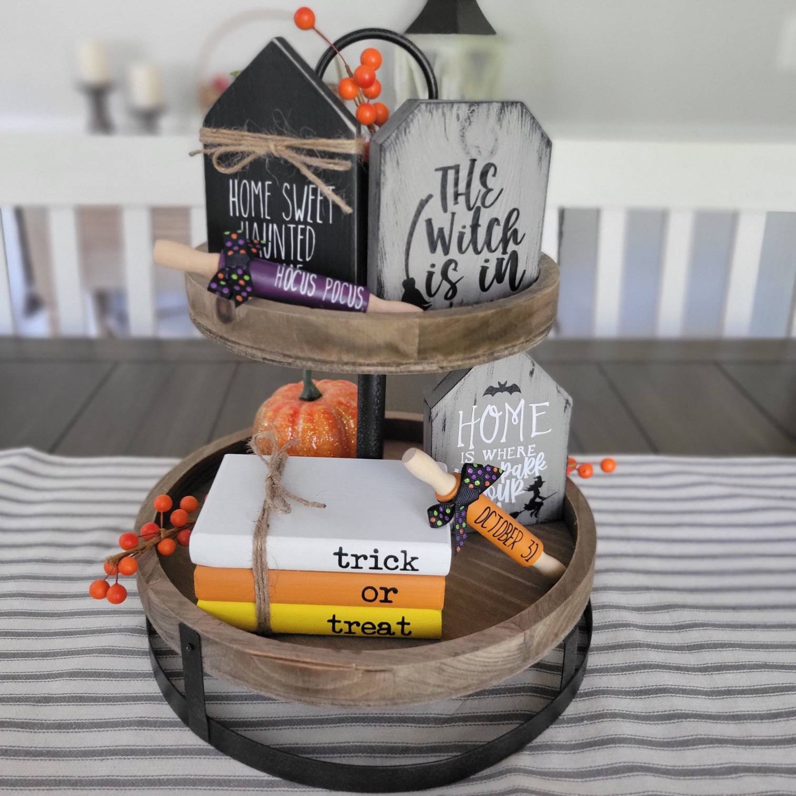 Halloween Book Stacks Faux Book Stack Halloween Decor - Etsy