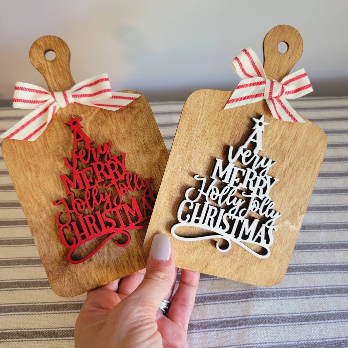 Mini Christmas Signs Tiered Tray Christmas Decor Mini - Etsy